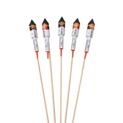 FYRVÆRKERI - GIGANT Raketsortiment m/ 5 raketter - NYTÅRSRAKET